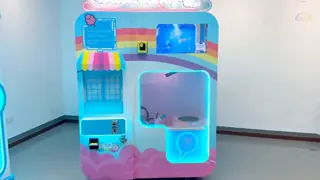 3000w automatic candy floss vending machine for pink / blue cotton candy delights
