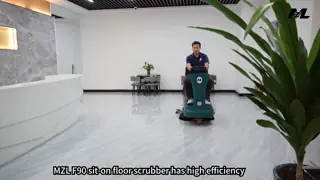 intelligent auto ride on floor scrubber machine 900w 120rpm customized