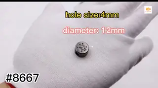 gunmetal metal alloy beads 12mm custom logo beads circular for bracelet making