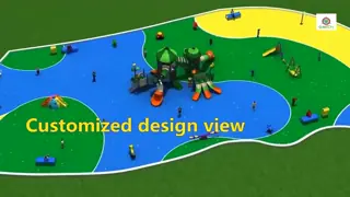 direct sale outdoor playground equipment for kids plastic slide set with competitive