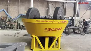 10 bags per hour double roller wet pan mills for gold silver ore stone grinding sorting discharging