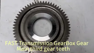high-strength alloy steel gearbox gear with 2400n*m torque capacity and carburizing quenching