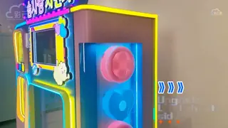 3000w automatic cotton candy vending machine with 21.5 inch screen