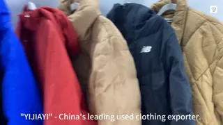 fashion warm used winter clothing cotton padded winter jacket second hand