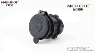 dual usb marine power socket 4.2a boat power outlet with blue led indicator