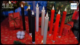 customized flameless taper candles handmade real wax pillar candles eco friendly