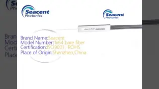 1x64 bare fiber optical plc splitter low insertion loss with even ratior