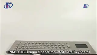 industrial desktop waterproof vandalproof stainless steel metal keyboard with 12 function keys