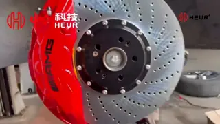 heur brake carbon ceramic brake disc for mercedes benz bmw audi upgrade size from 355mm-440mm
