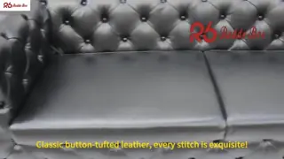 premium italian leather sofa with 15 years service life and scratch proof design for luxurious home