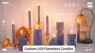 oem odm battery operated candle light customized led flameless candles with timer