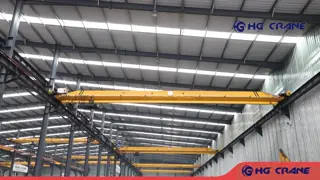 single girder eot crane with 25t max lifting load a3-a4 work duty and plc motor gear for industrial