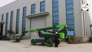 18-56 meters electric boom lift green electric articulating boom lift