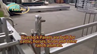 steel galvanized livestock fence panels for cattle corral yard