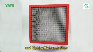 99.9% efficiency high temperature hepa filter up to 200°c customizable