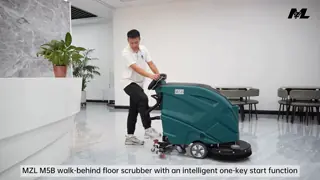 marble industrial electric walk behind floor scrubber mop machine customized