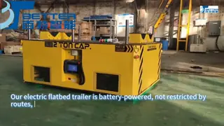 heavy duty battery powered transfer cart with remote control for safe and die transport on rails