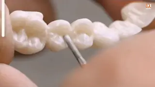 high precision zirconia all ceramic crown with transparent and moist color