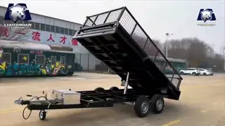 eu 14x6 hydraulic single-axis tipper painting trailer 3500kg atm (electric brake)