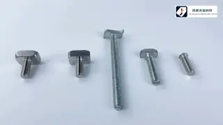 grade 4.8 8.8 carbon steel t slot bolt black oxide for aluminum profile