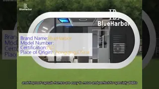 private mini smart capsule house easy to move around as specialty b&bs