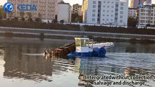 keda high efficiency aquatic weed harvester with 150mm working width, 30-50 hp tractor power