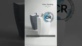 floorstanding restaurant bathroom sanitary ware full pedestal sink hand wash 500mm