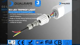 industrial led tri proof light tube linear hanging light for underground parking lot