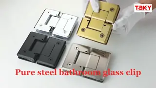 ss shower hinge 180 degree double side for interior glass to glass shower door partitions