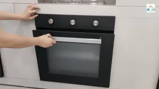70l built-in convection wall oven with double zayer glass door knob control stainless steel electric