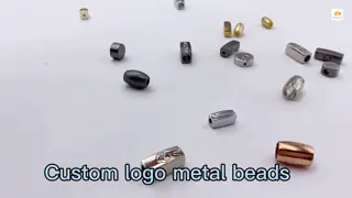custom logo 11*16mm 3.6g zinc alloy beads for jewelry and bracelet making