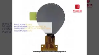 0.71 inch round tft display 160x160 4wire spi interface driving ic gc9d01 350c/d