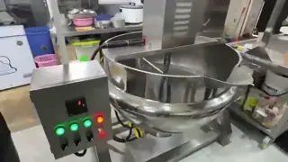 1000kg/h industrial steam jacketed kettle for efficient food cooking and mixing