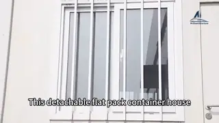 movable 20ft flat pack foldable container house fast assembly wind resistant