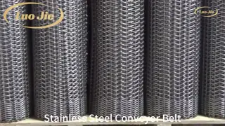 custom stainless steel conveyor belt heavy duty precision transport