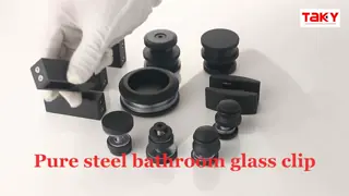 ss304 material bathroom shower door accessories for tempered clear glass sliding door