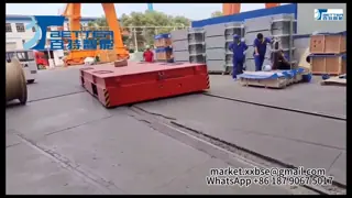 1-500t electric transport cart with electric drive for workshop flat rail transfer