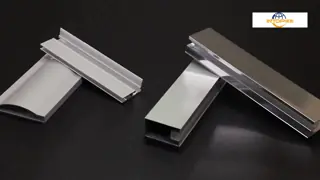 glossy anodizing black silver window aluminium profile - drilling punching