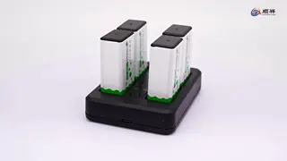 450mah 9v rechargeable batteries 1200 cycles rechargeable li ion battery for fast charging
