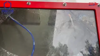 industrial wet blasting machine for clear rust / stains