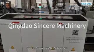 plastic granulator line recycling pelleting equipment pulverizer