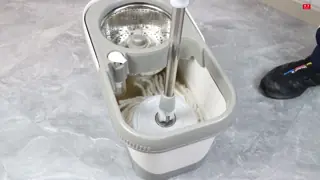 360 degree rotary spin magic mop and bucket set with stainless steel handle