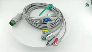 compatible spacelabs leadwire 5leads snap iec