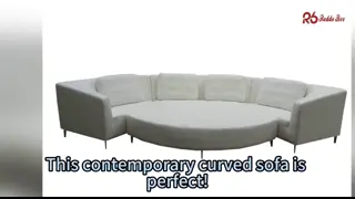 oem contemporary large sectional corner sofa furniture curved corrosion resistance