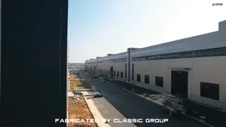 80x160 industrial steel sheds workshop building sandwich panel