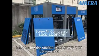 shanghai rotorcomp lgcd-132df c vp screw air compressor with 10 bar rated pressure and 5.3-21 m3/min