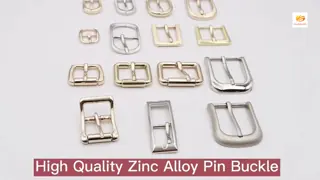 19mm gold plated zinc alloy metal pin buckle with mirror finish for bags and accessories
