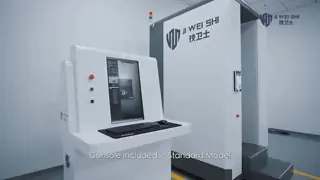 micro dose x-ray dual view full body scanner with fast re-deployment for high security applications