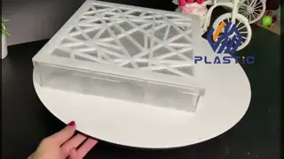 high transparency acrylic clear storage boxes customized organiser box