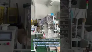 4000 to 12000pcs/hour cap liner insertion machine 60mm cap  induction liner machine